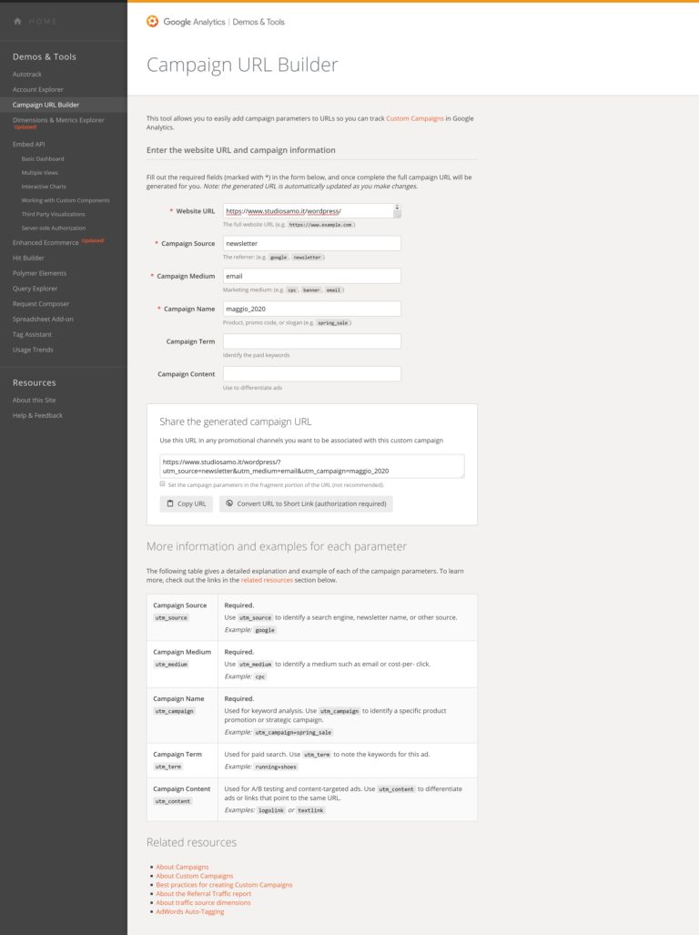 UTM: cosa sono? Significato ed esempi di uso - Studio Samo