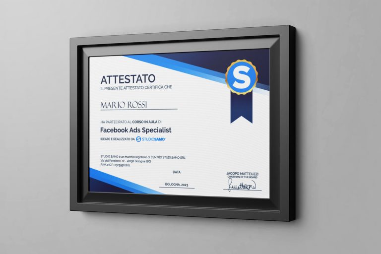 Corsi Facebook Ads online e in presenza | Studio Samo